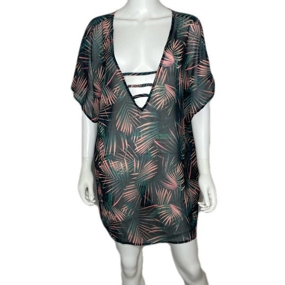 Bar III | Swim | Bar Iii Womens Bali Nights Tropical Palm Sheer ...